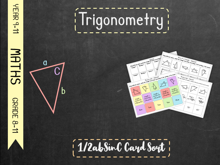 Trigonometry 12 Absinc Card Sort Teaching Resources