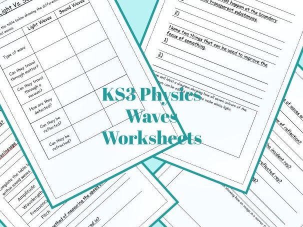 Ks3 Physics Waves Worksheets Teaching Resources