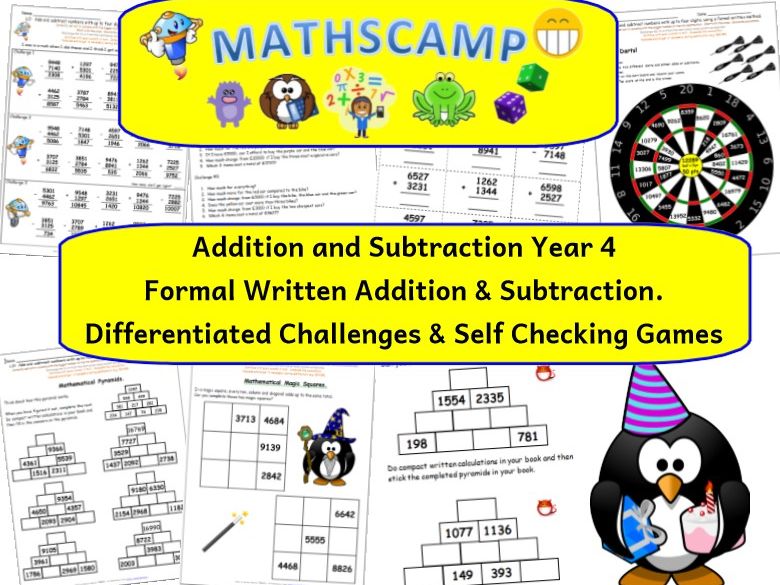 Addition And Subtraction Year 4 Formal Written Addition And