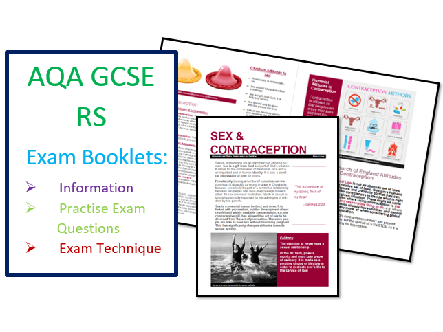 Aqa Relationships And Families Sex And Contraception Exam Booklet