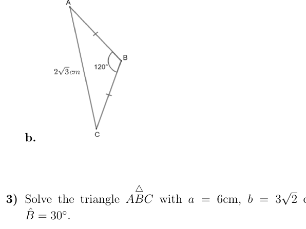 Sine Rule Worksheet With Solutions Teaching Resources