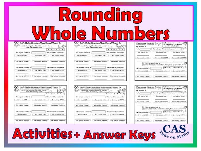 Rounding Numbers Worksheets With Answers