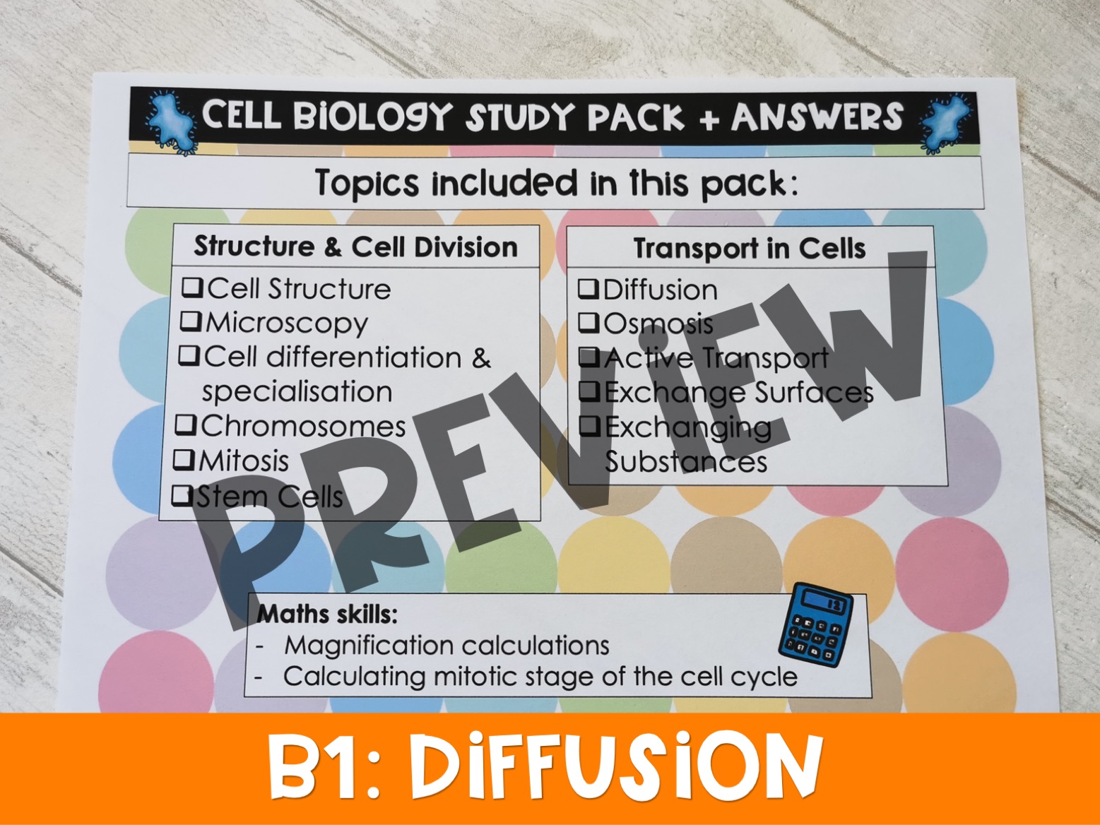 Aqa Gcse Biology Revision Osmosis Teaching Resources