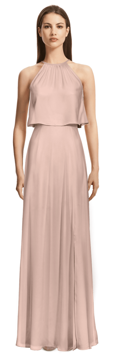 Halter Flared Top Maxi Dress Sumissura