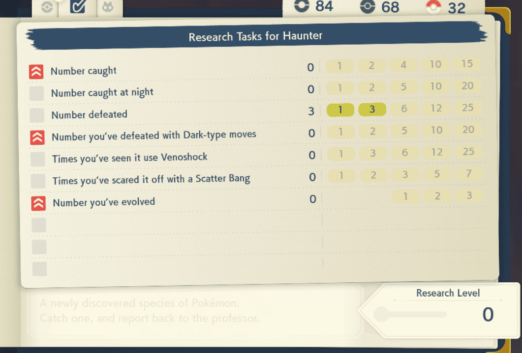 How Pokédex Research Tasks Work In Pokémon Legends Arceus