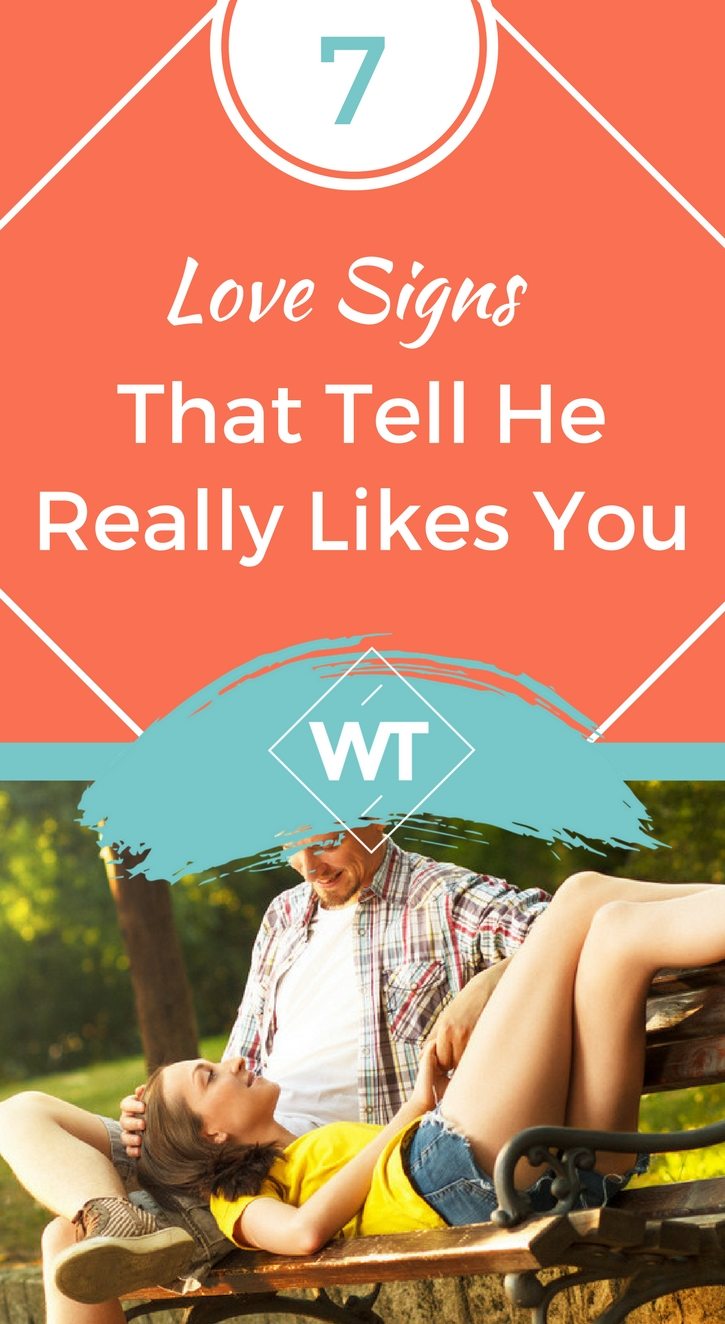 7 Love Signs That Tell A Guy Likes You