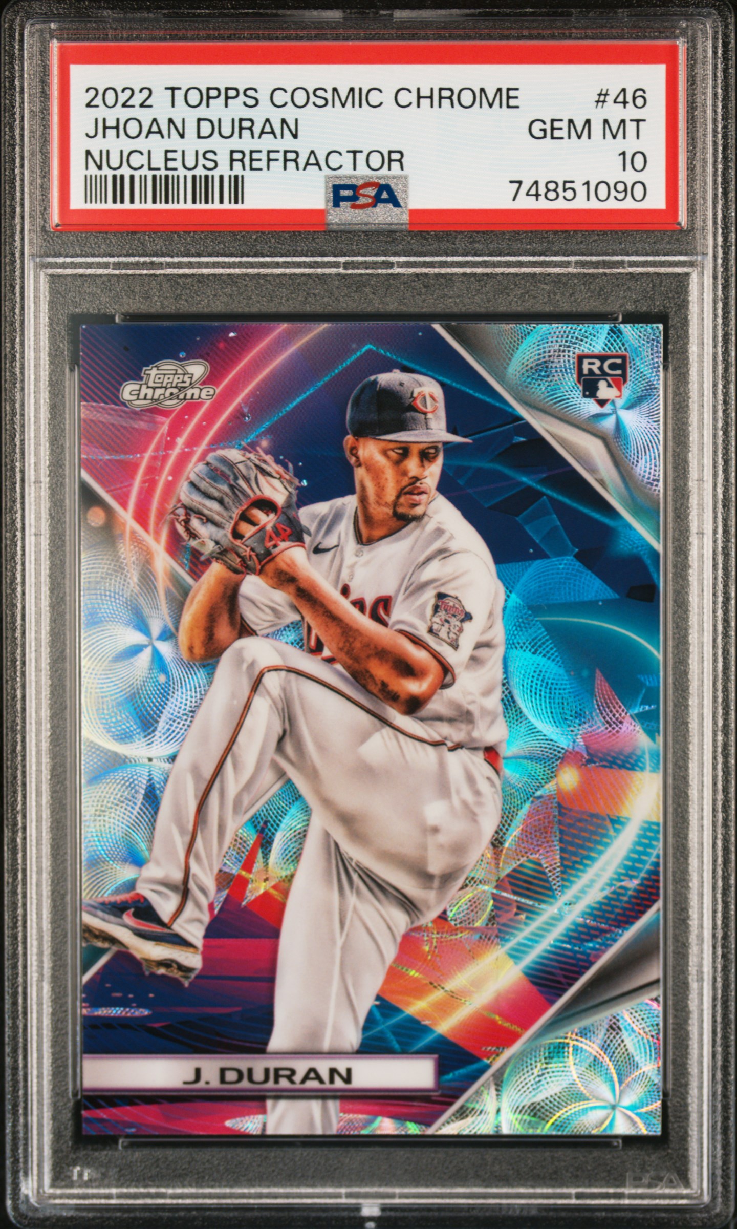 Jhoan Duran 2022 Topps Chrome Cosmic 46 Nucleus Refractor Price Guide