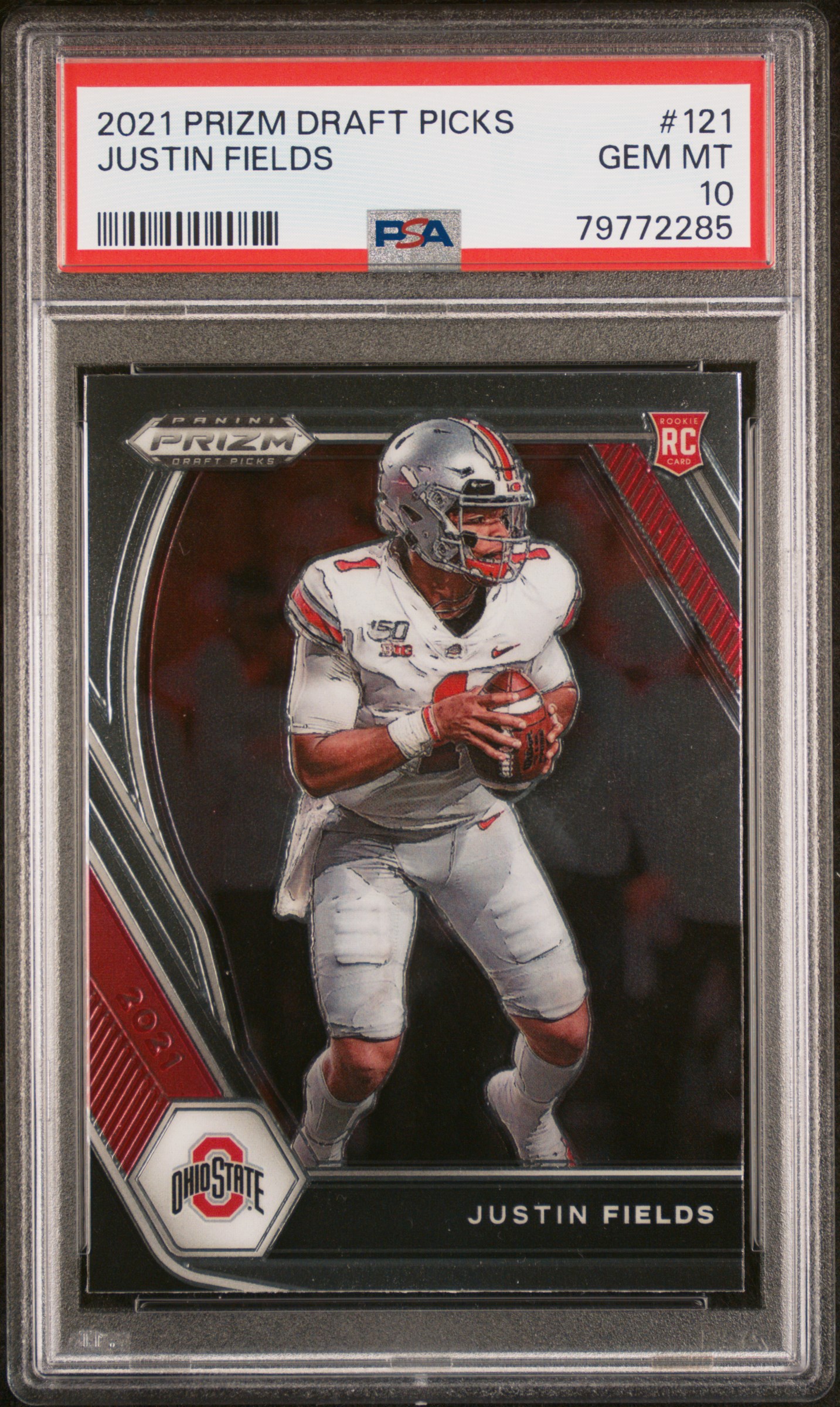 Justin Fields 2021 Prizm Draft Picks 121 Base Price Guide Sports