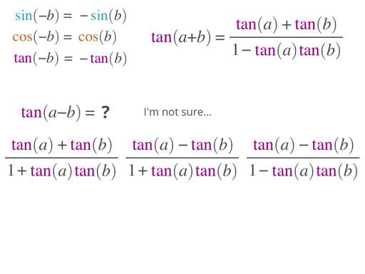 Subtraction Identities Trigonometry School Yourself