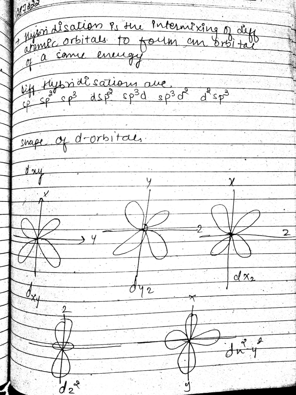 What Is The Shape Of Dxydxzdyzdx2 Dy2dz2 Orbitals