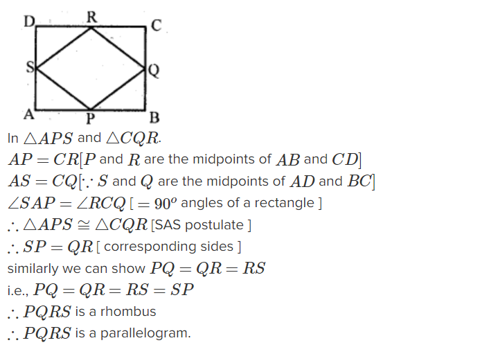 Let Abcd Be A Quadrilateral And P Q R S Be The Midpoints Of Ab Bc