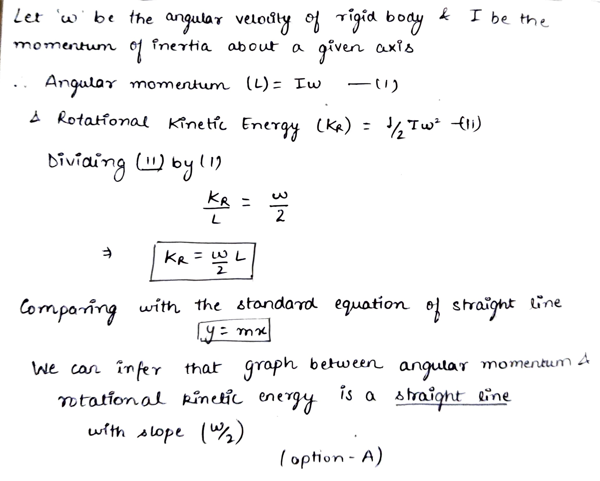 What Is The Shape Of The Graph Between The Angular Momentum And