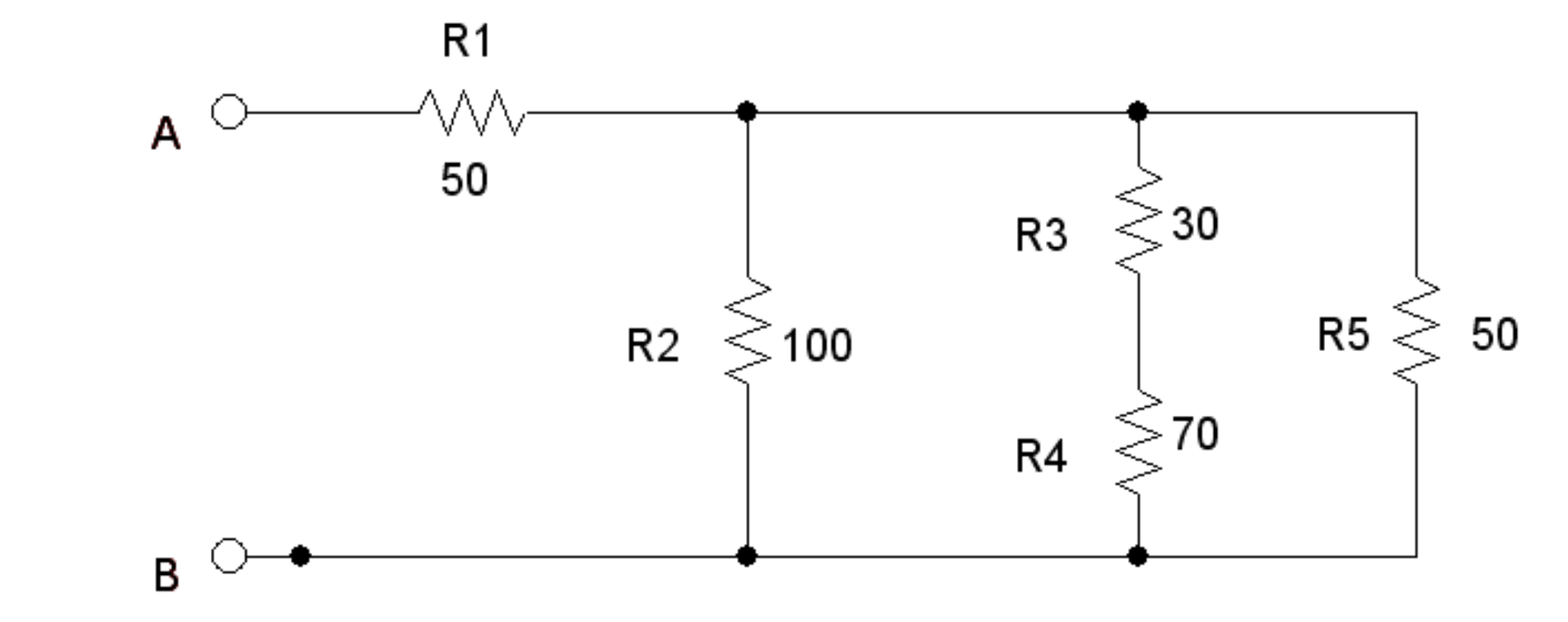 Calculate Equivalent Resistance Between Points A And B In The Following