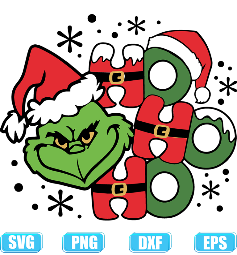 Ho Ho Ho Grinch Svggrinch Ho Ho Ho Svggrinch Cricutsvg Grinchgrinch