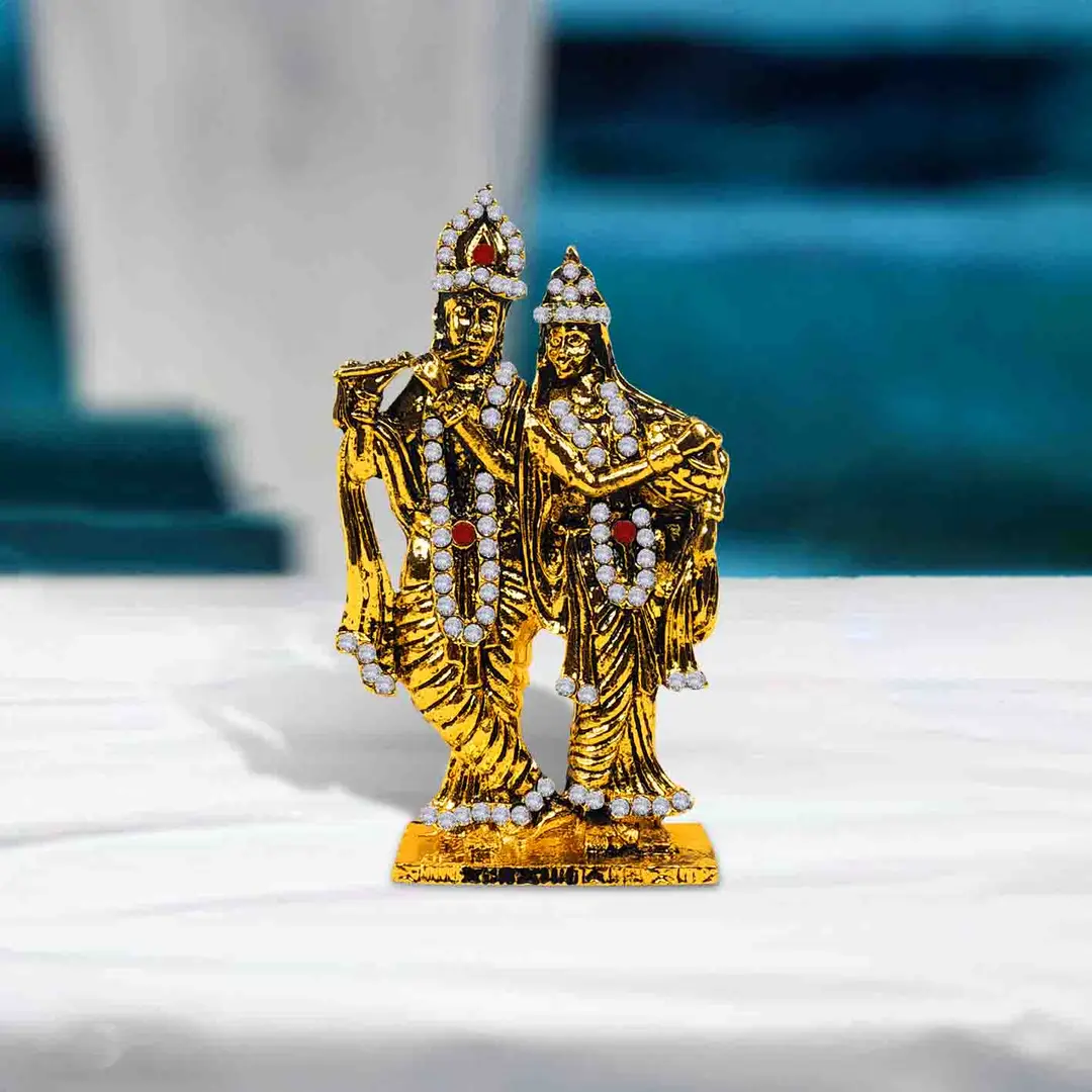 Buy Airtick Lord Radha Krishn Krishna Standing Idol St 509 Golden