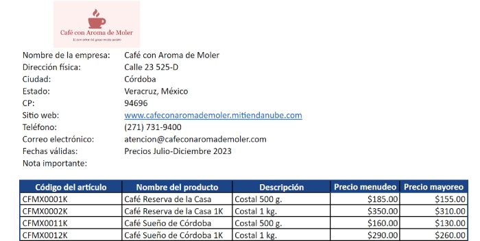 Aprende A Hacer Una Lista De Precios Con La Plantilla De Tiendanube