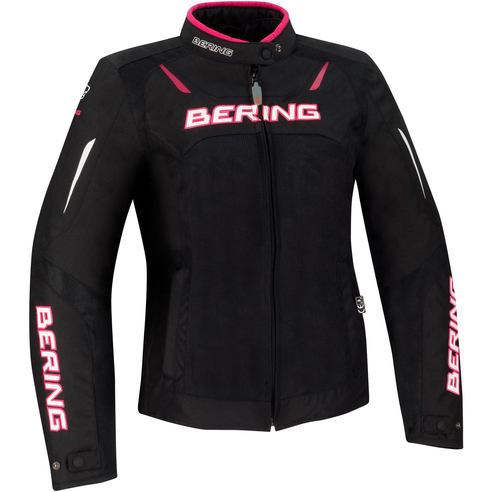 Blouson Lady Twist Bering Noirfuschia Moto Axxefr Blouson Moto Textile