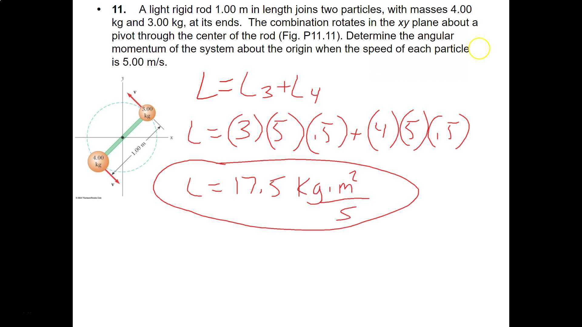 Angular Momentum For Rigid Objects