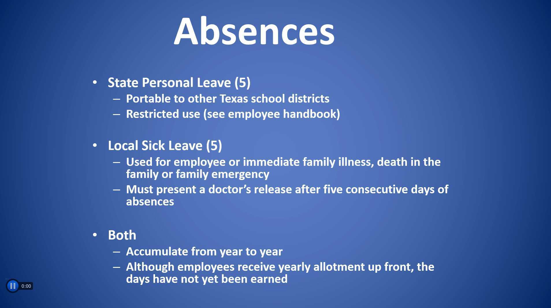 Hr Absences And Leave Paraprofessionals 23 24