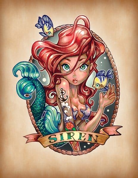 Top 76 Disney Princess Pin Up Tattoo Super Hot Incdgdbentre