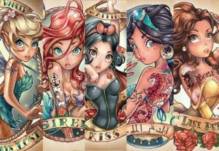 Top 76 Disney Princess Pin Up Tattoo Super Hot Incdgdbentre