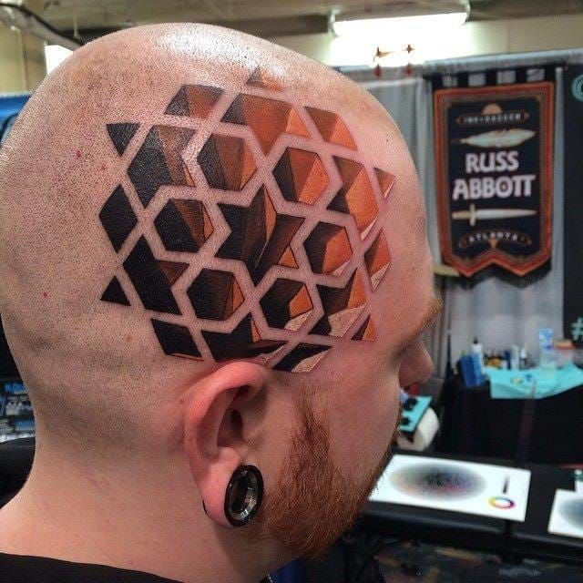 50 Fantastic Scalp Tattoos • Tattoodo