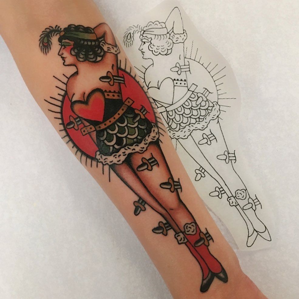 Update 78 American Traditional Pinup Tattoo Best Incdgdbentre