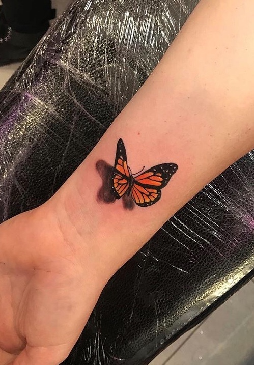 3d Monarch Butterfly Tattoo