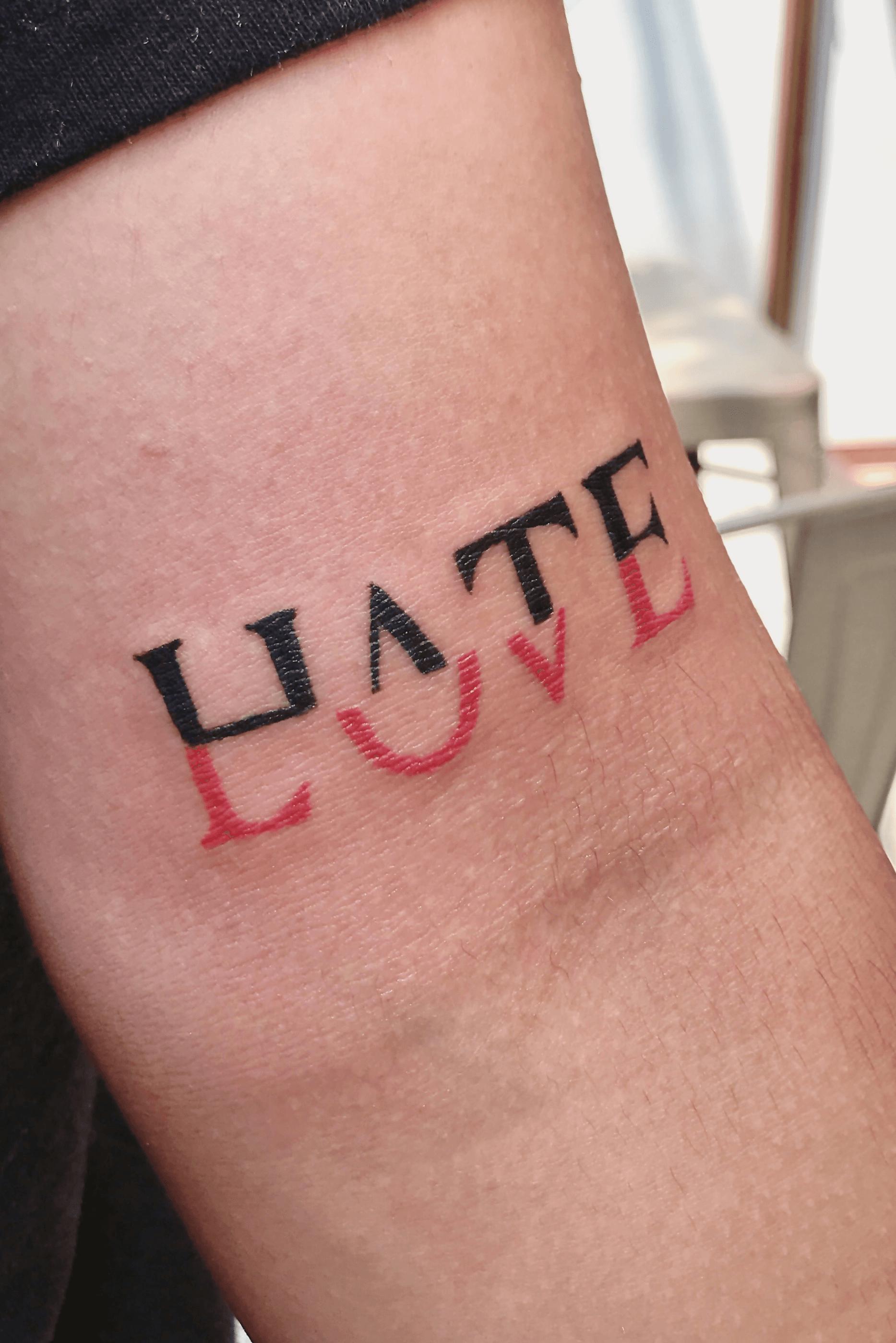 Aggregate 93 About Love Hate Tattoo Best Billwildforcongress