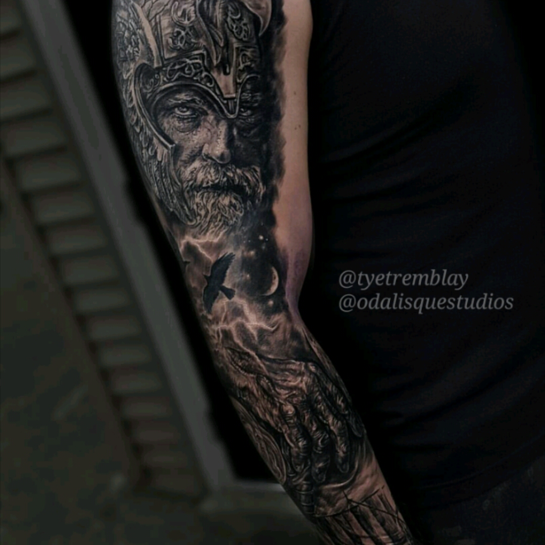 Odin Norse Mythology Tattoo