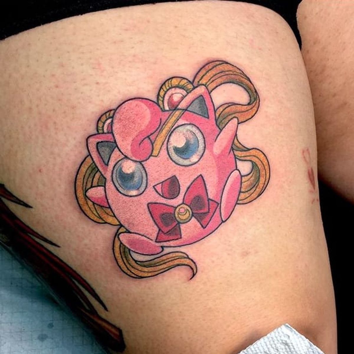 Tattoo Uploaded By Xavier • Jigglypuff X Sailor Moon Crossover Tattoo