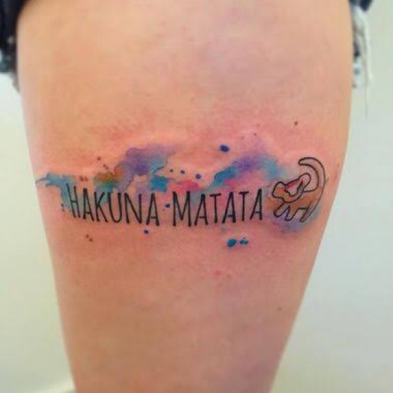 Lion King Hakuna Matata Tattoo