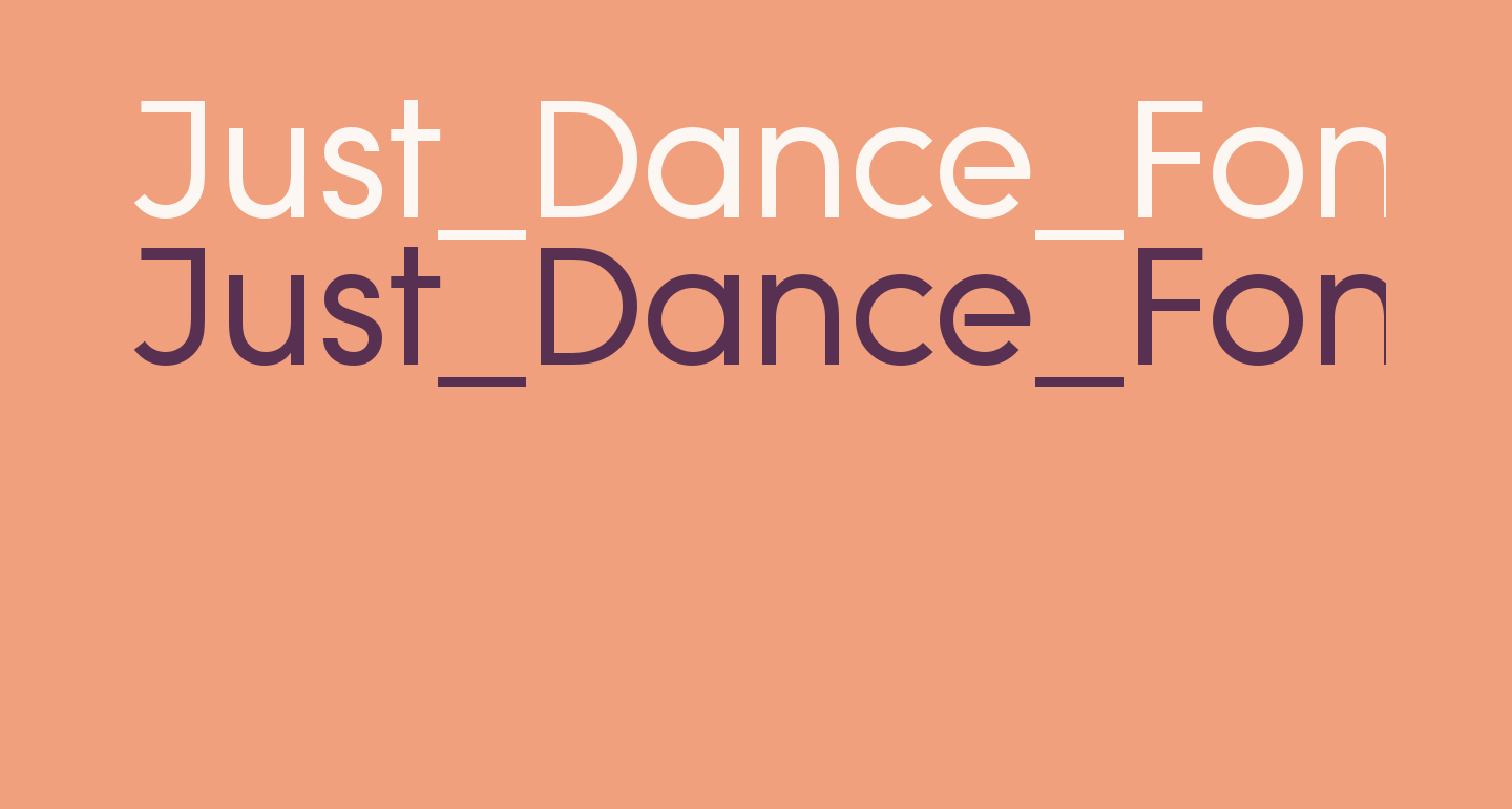 Justdancefontregular Free Font What Font Is