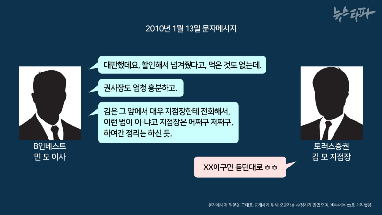 작전세력 문자 속 김건희 46 수익에도 먹은 것 없다 항의