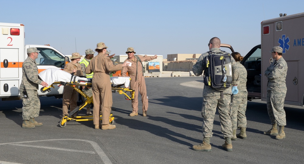 Dvids Images 379th Emdg Mass Casualty Exercise Image 1 Of 6