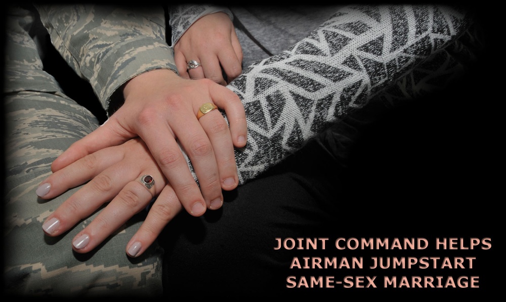 Dvids News Joint Command Helps Airman Jumpstart Same Sex Marriage