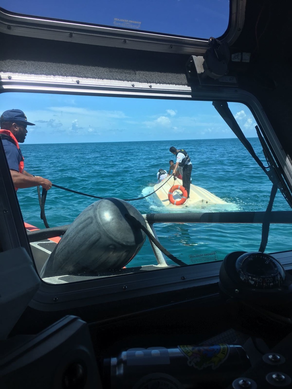 Dvids Images Coast Guard Boat Crew Rescues Five Boaters From