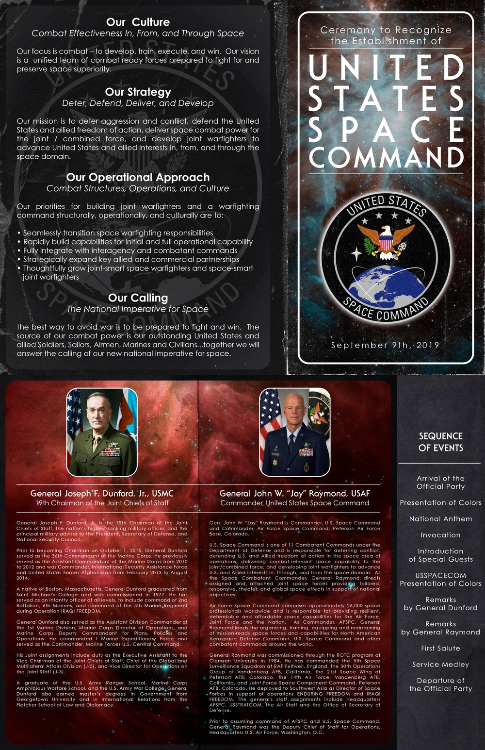 Dvids Images United States Space Command Establishment Ceremony