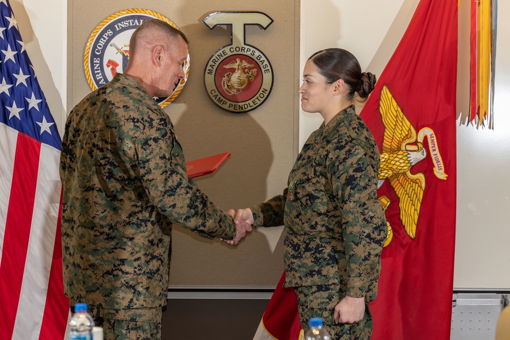 Dvids Images Marine Gets Awarded The Navy And Marine Corps