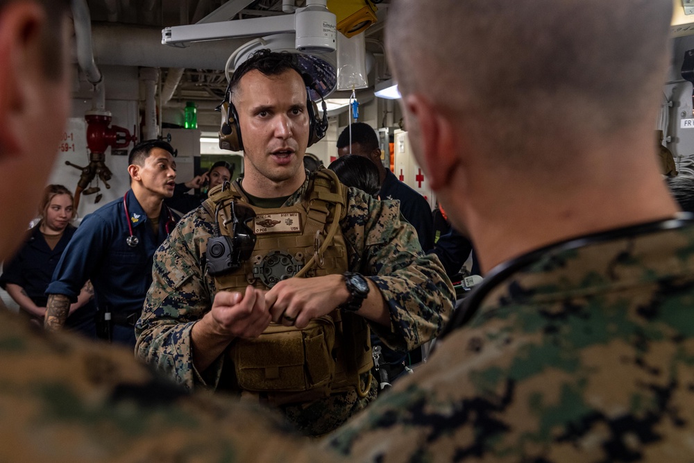 Dvids Images Uss America Conducts A Mass Casualty Drill Alongside