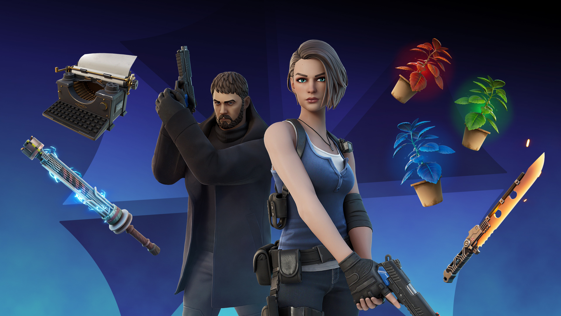 Resident Evils Chris Redfield And Jill Valentine Have Come To Fortnite