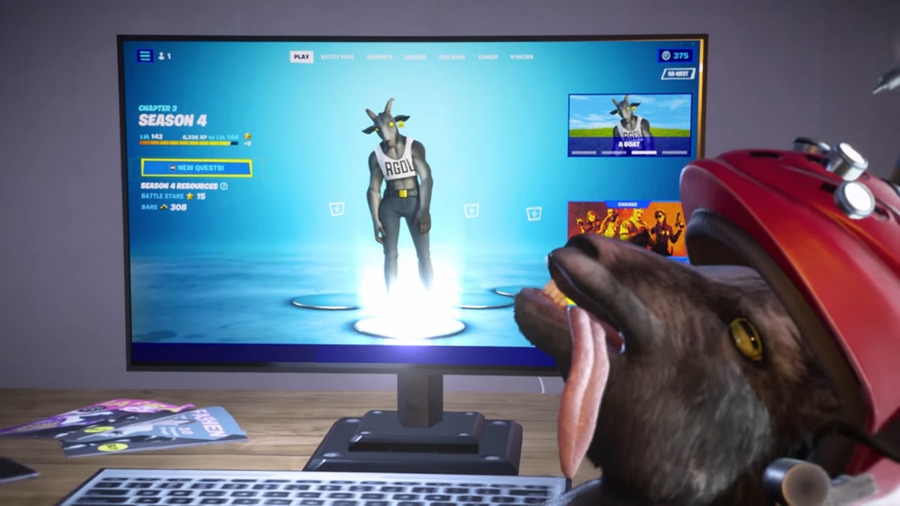 Goat Simulator 3 Gives Players An Exclusive Fortnite Skin For Pre