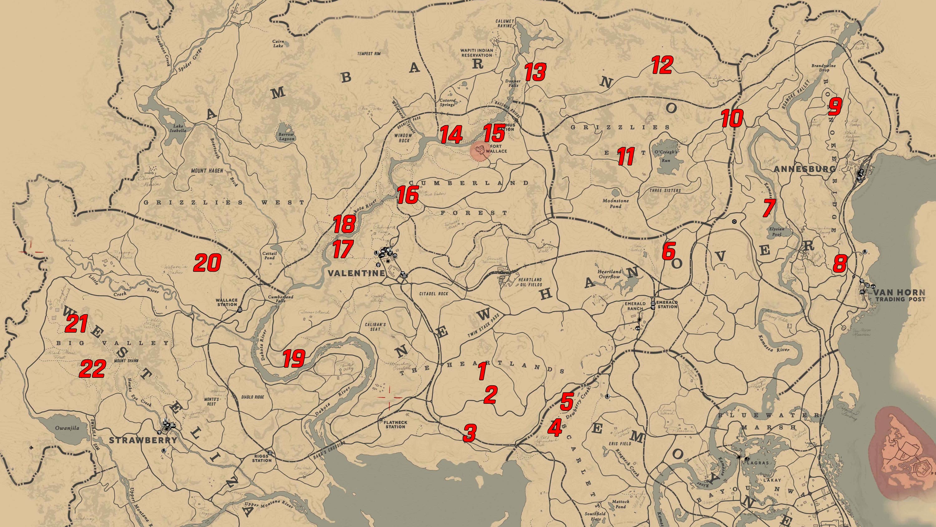 Full Interactive Map For Red Dead Redemption 2 Mybap