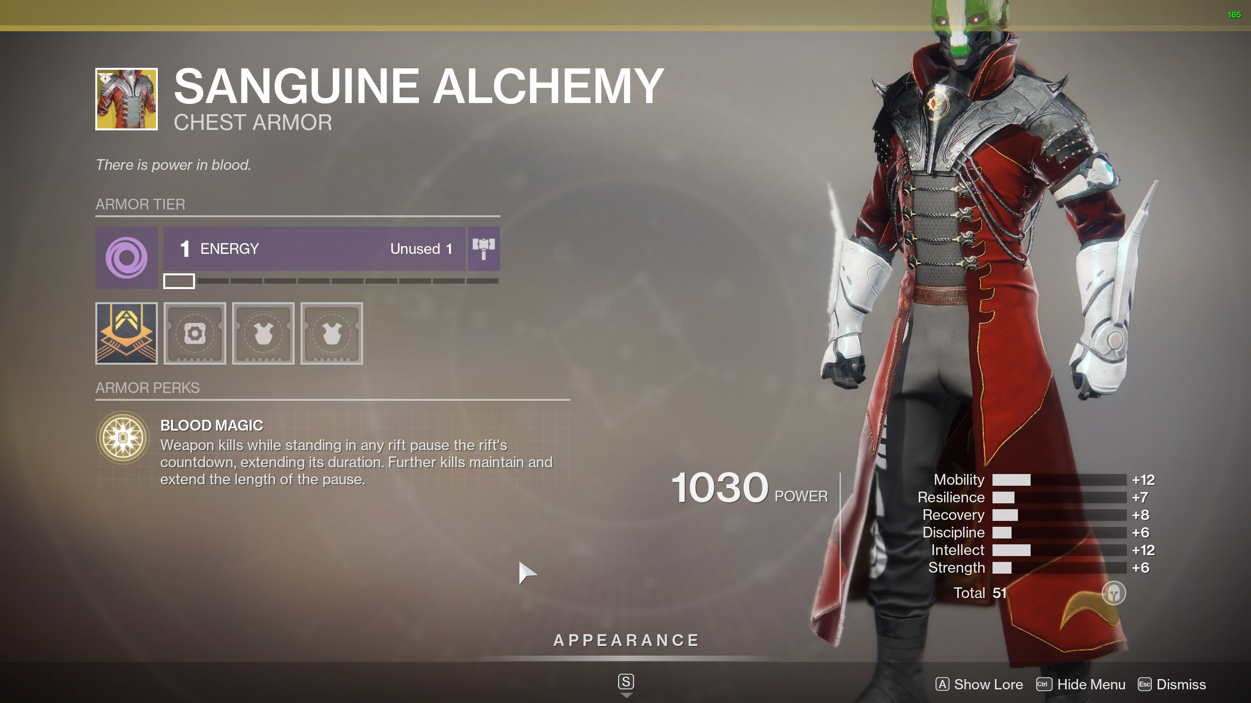 Destiny 2 Sanguine Alchemy