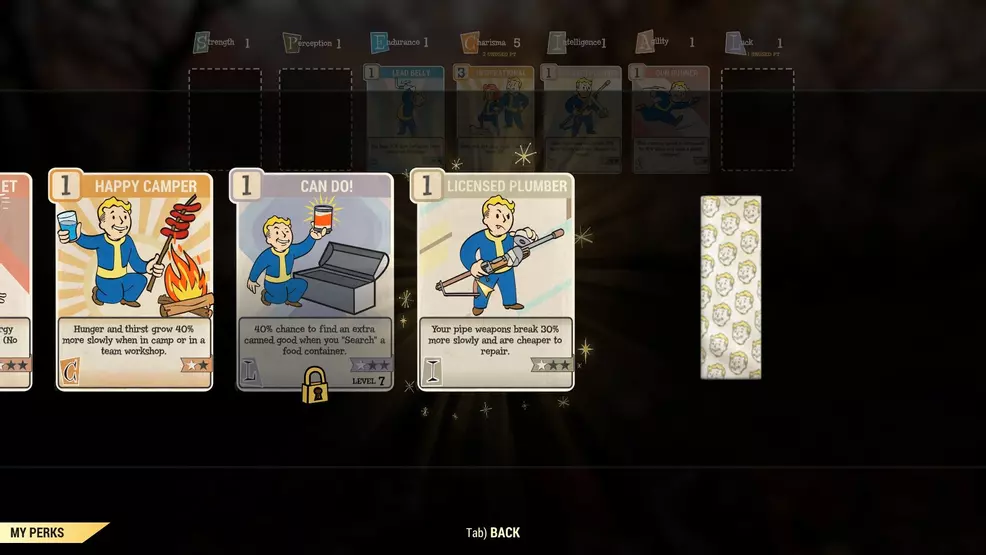 Level Up And Special Perk Card Guide Fallout 76 Shacknews