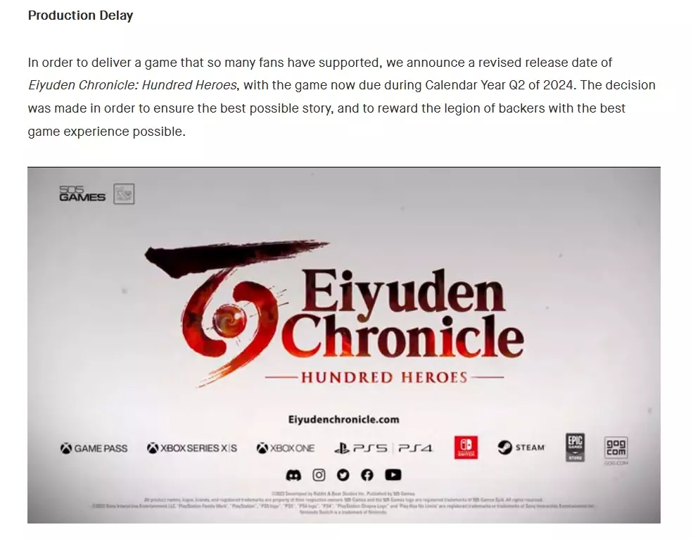 Eiyuden Chronicle Hundred Heroes Delayed To Q2 2024 Shacknews