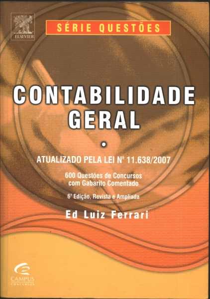 Livro Contabilidade Geral Ed Luiz Ferrari Estante Virtual