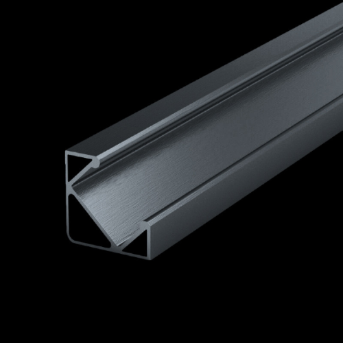 Dts 2 Metre 45 Degree Aluminium Led Profile Anthracite Ral7016 Dts