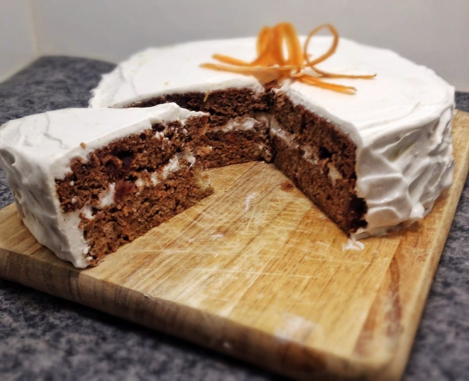 Carrot Cake With Lemon Cream Icing Fastpaleo