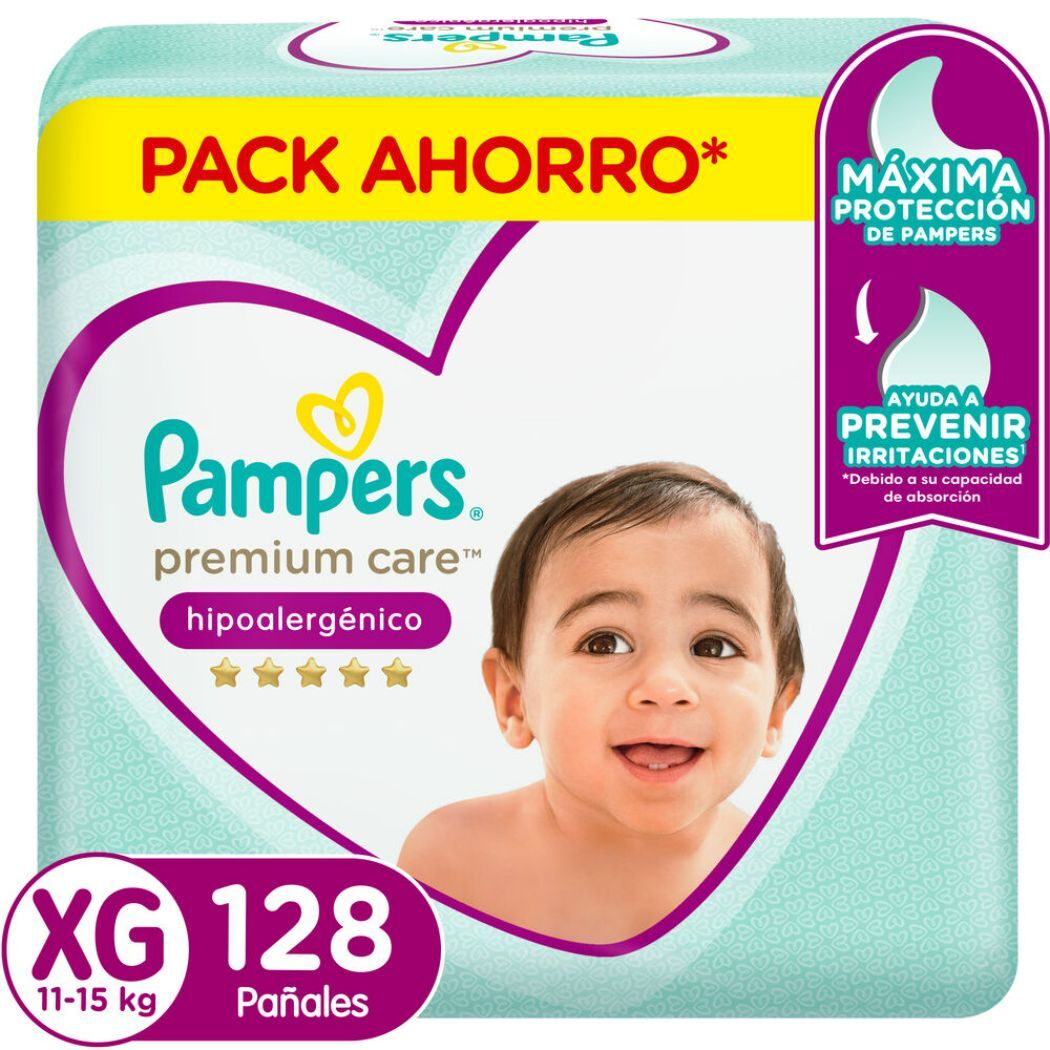 Pañales Pampers Premium Care Xg 128 Unidades Productos Salcobrand